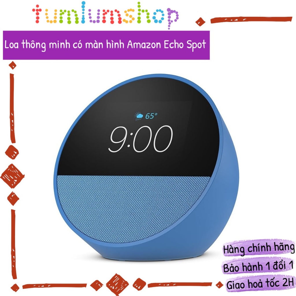 Amazon Echo Spot – Loa thông minh có màn hình led | Shopee Việt Nam