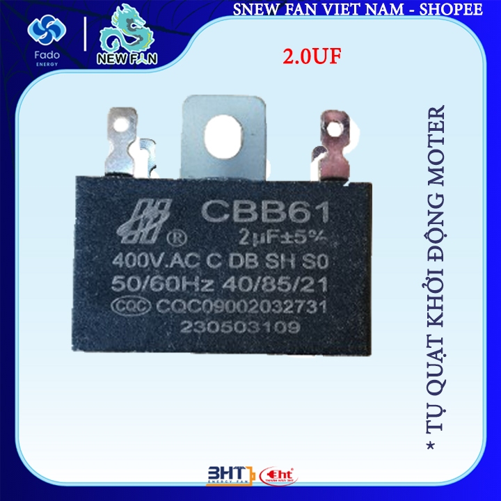 10 tụ điện 2 MF 400VAC - Tụ quạt điện | Shopee Việt Nam