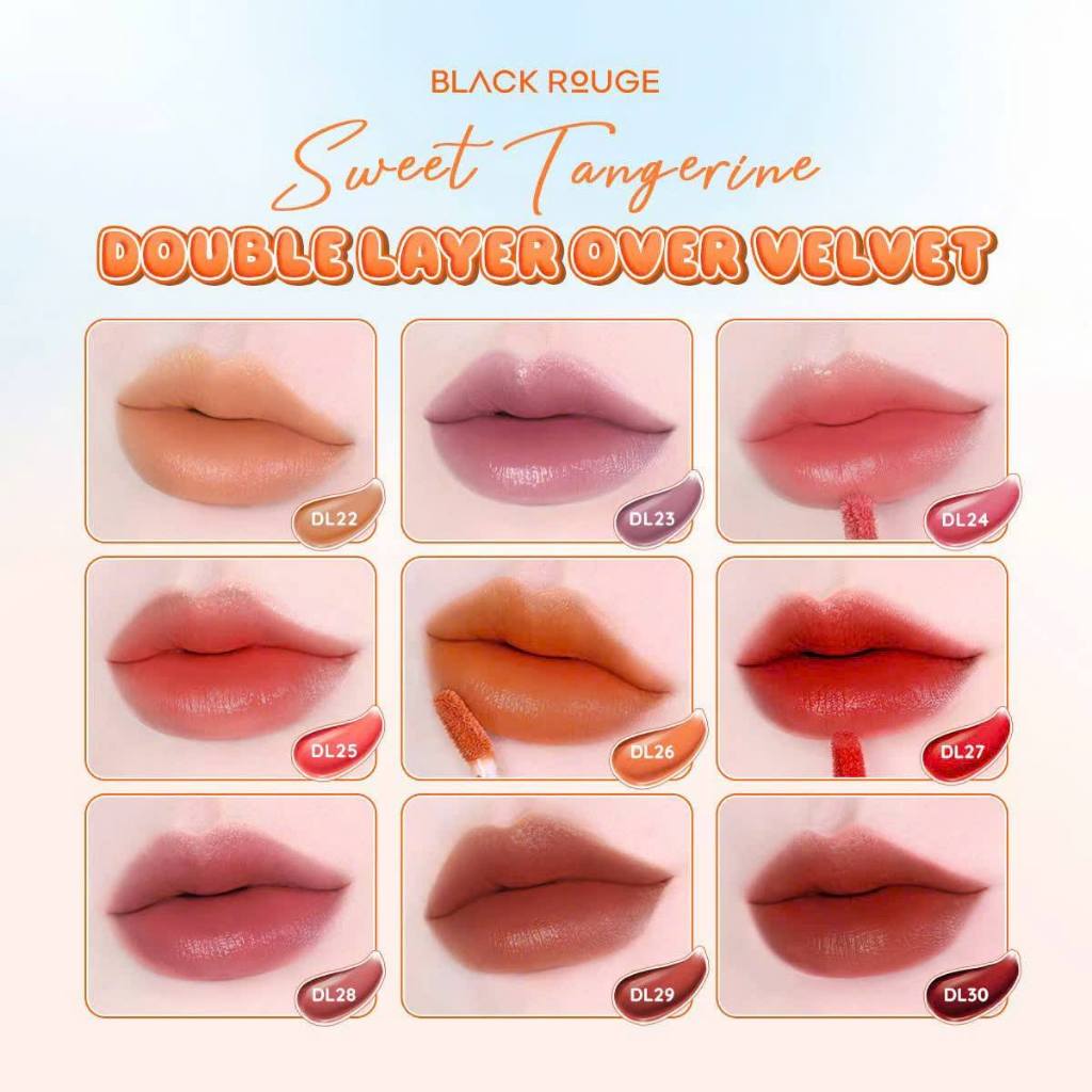 [NEW] Son Chiết Son Kem Black Rouge Double Layer Over Velvet Ver 4 DL28 DL29 DL30 | Shopee Việt Nam