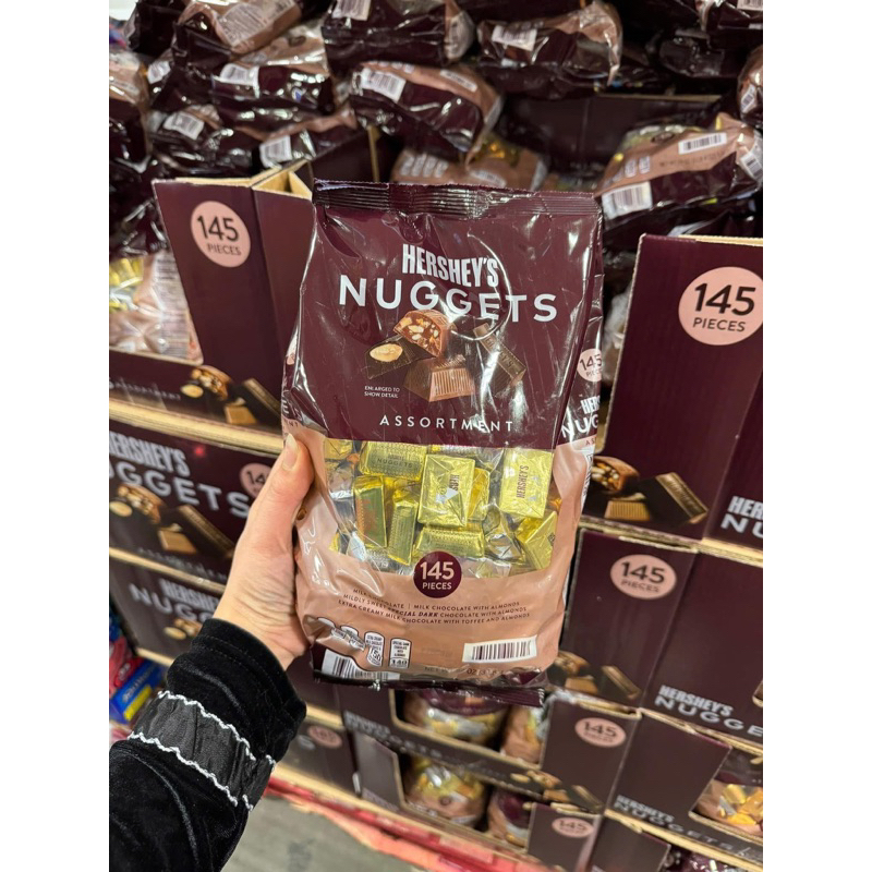 [NEW DATE : 05/2025] MẪU MỚI 2025 🍫 SOCOLA HERSHEY’S NUGGETS ASSORTMENT MIX 4 LOẠI 145 VIÊN (1 ...