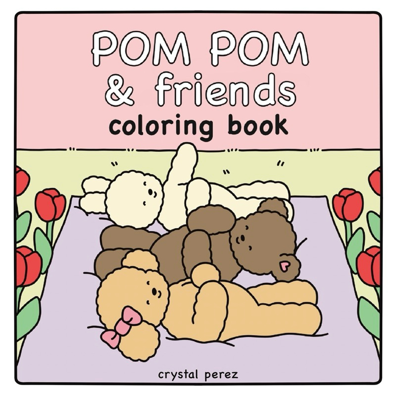 Pom Pom & Friends Vol.1 (giấy dày 180gsm,tặng tranh mẫu) - Set 20 tranh tô A4 A5 dùng màu ...