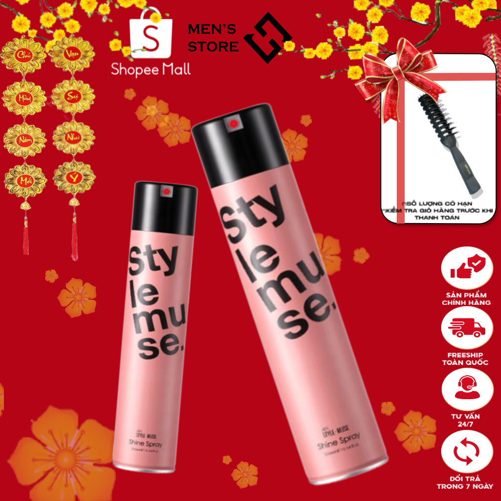 Xịt bóng tạo kiểu Create - ATS Stylemuse Shine Spray - 300ml - xịt phun sương tạo độ bóng, tạo ...
