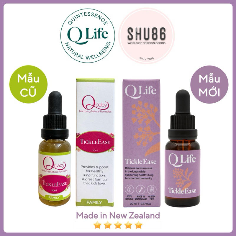 [SHU86] QLife Tickle Ease / Qbaby Tickle Ease - Siro long đờm của New Zealand | Shopee Việt Nam