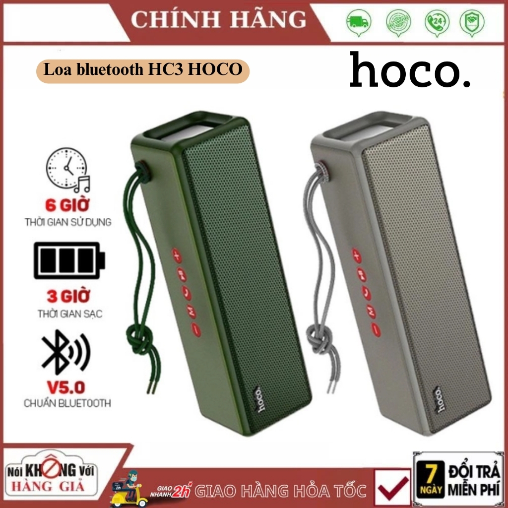 Loa Bluetooth Chính Hãng Hoco HC3 Bluetooth 5.0 - Cổng USB, Khe Thẻ Nhớ, Chuẩn IPX4 | Shopee ...