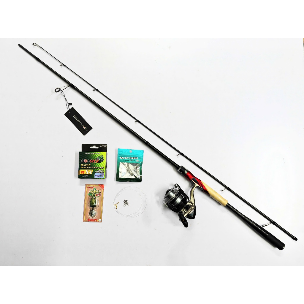 Bộ cần câu lure Monster Pedator máy câu Daiwa Strikeforce 2500 kèm đủ ...