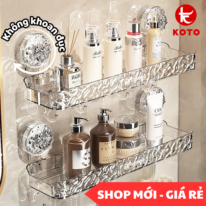 Kệ để đồ nhà tắm KOTO có cốc hút dán tường,không khoan tường,sang trọng ...