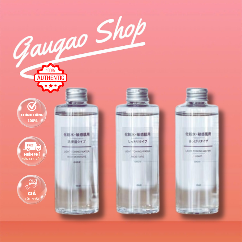 Nước Hoa Hồng Toner Muji Light/moisture Toning Water Nhật Bản 200ml | Shopee Việt Nam