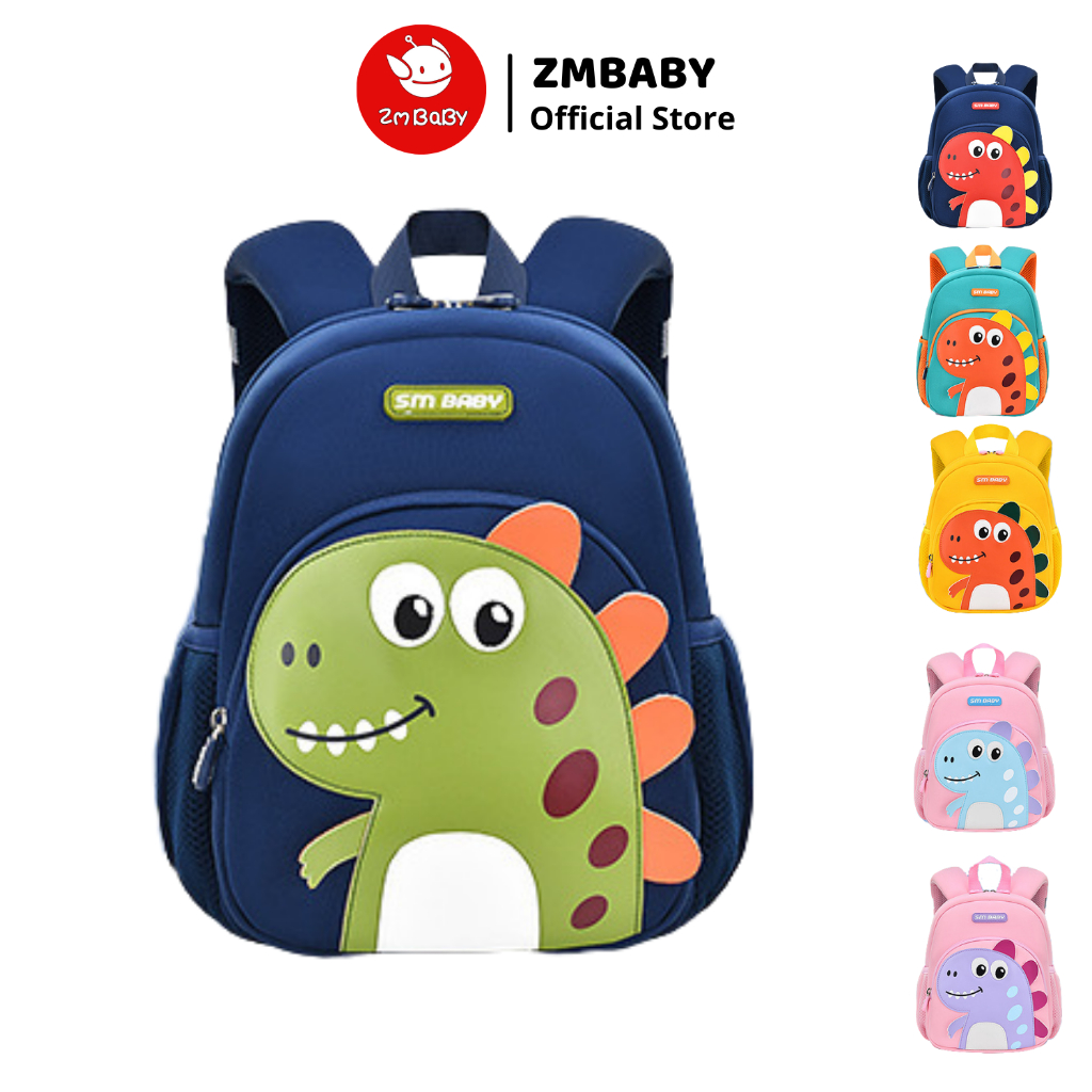 Balo cho bé trai học mầm non, mẫu giáo hình khủng long ZMBABY KLNN-96 ...