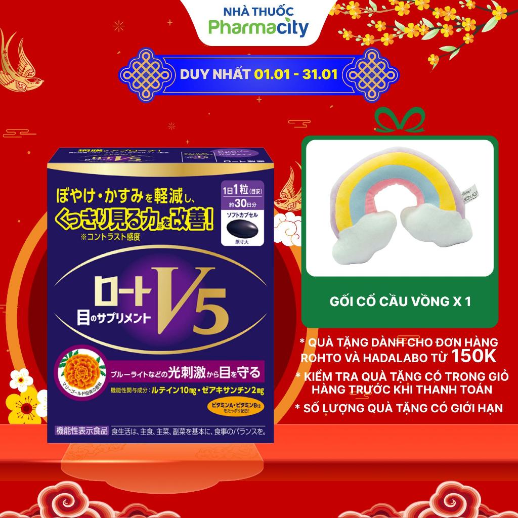 Viên uống Rohto Lutein V5 Hỗ trợ sáng mắt (Hộp 30 viên) | Shopee Việt Nam