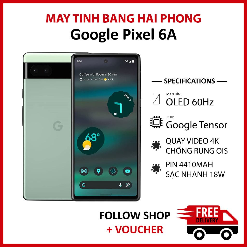 Điện thoại Google Pixel 6A 5G Quốc tế RAM 6/128GB Chip Google Tensor | Shopee Việt Nam