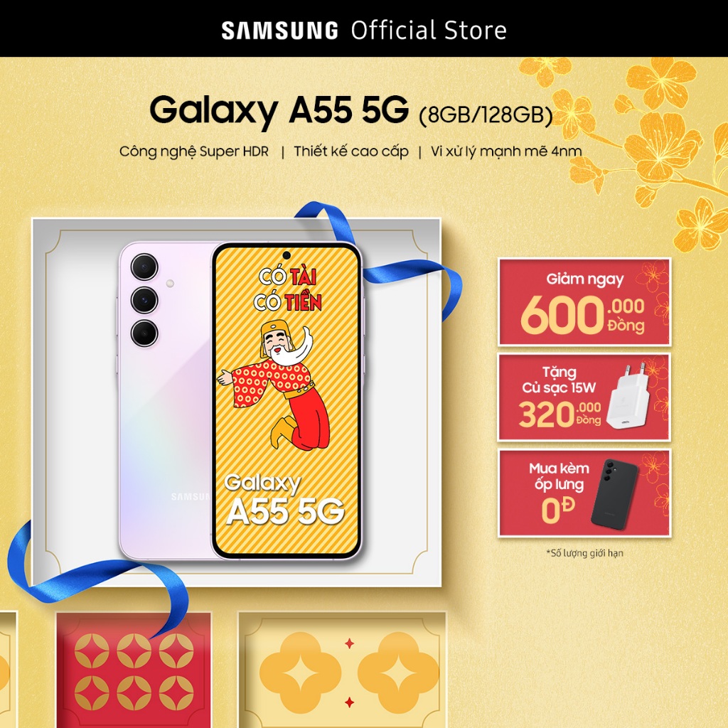 Điện Thoại Samsung Galaxy A55 8GB/128GB | Shopee Việt Nam