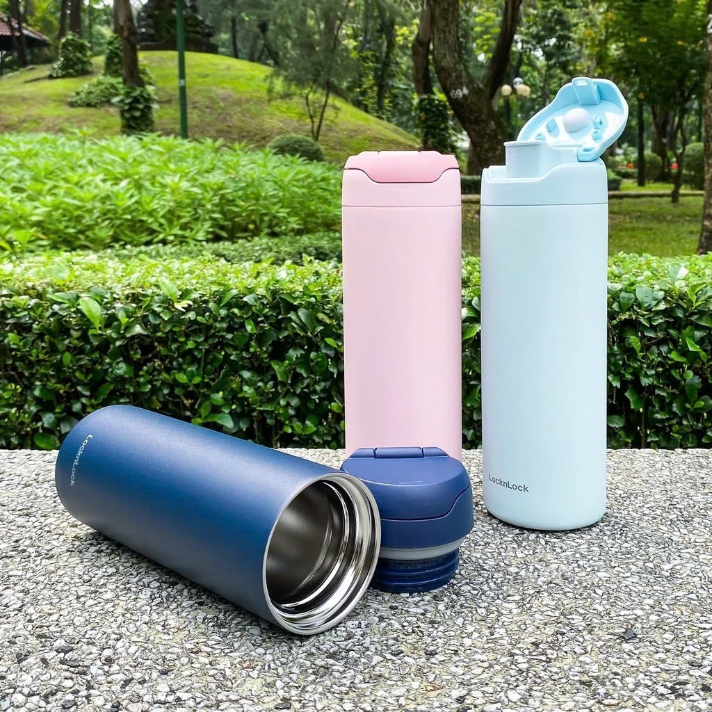 Bình giữ nhiệt LocknLock Dandy One Touch Tumbler LHC3281 dung tích 420ml, 3 màu lựa chọn - K ...