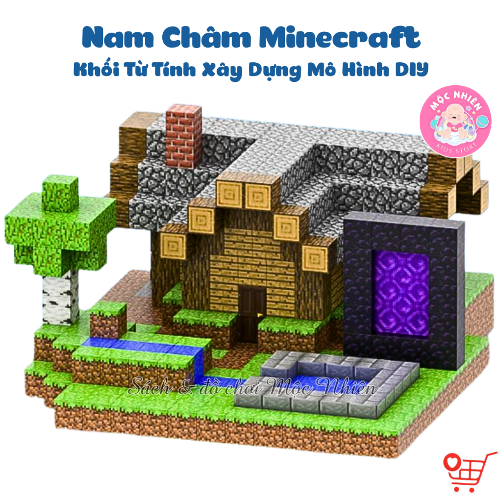 Đồ Chơi Khối Nam Châm Minecraft DIY Khối Xây Dựng Mô Hình Giáo Dục Trẻ ...