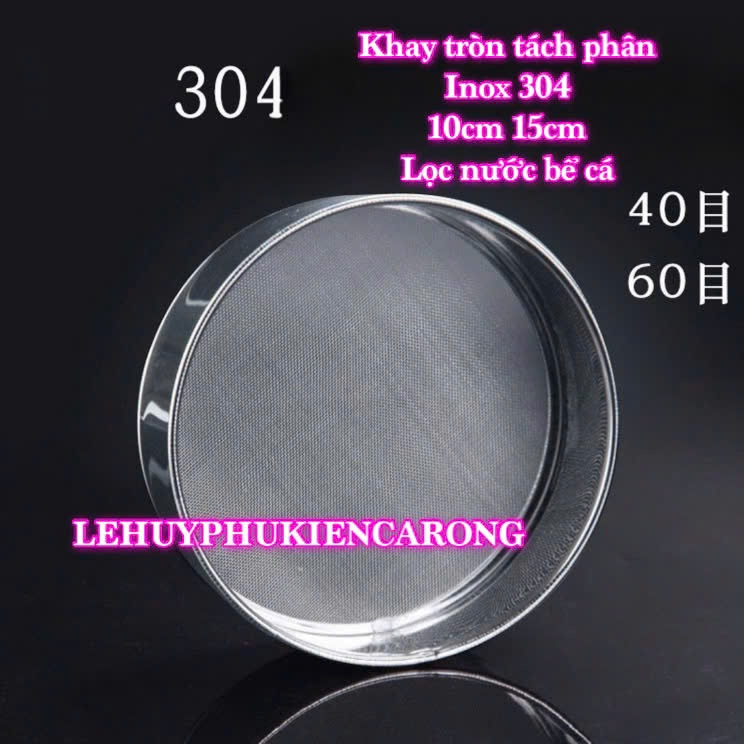 Khay Tách Phân Tròn INOX 201 304 Kích Thước 10cm 15cm 20cm 30cm Giành Cho Bể Cá | Shopee Việt Nam