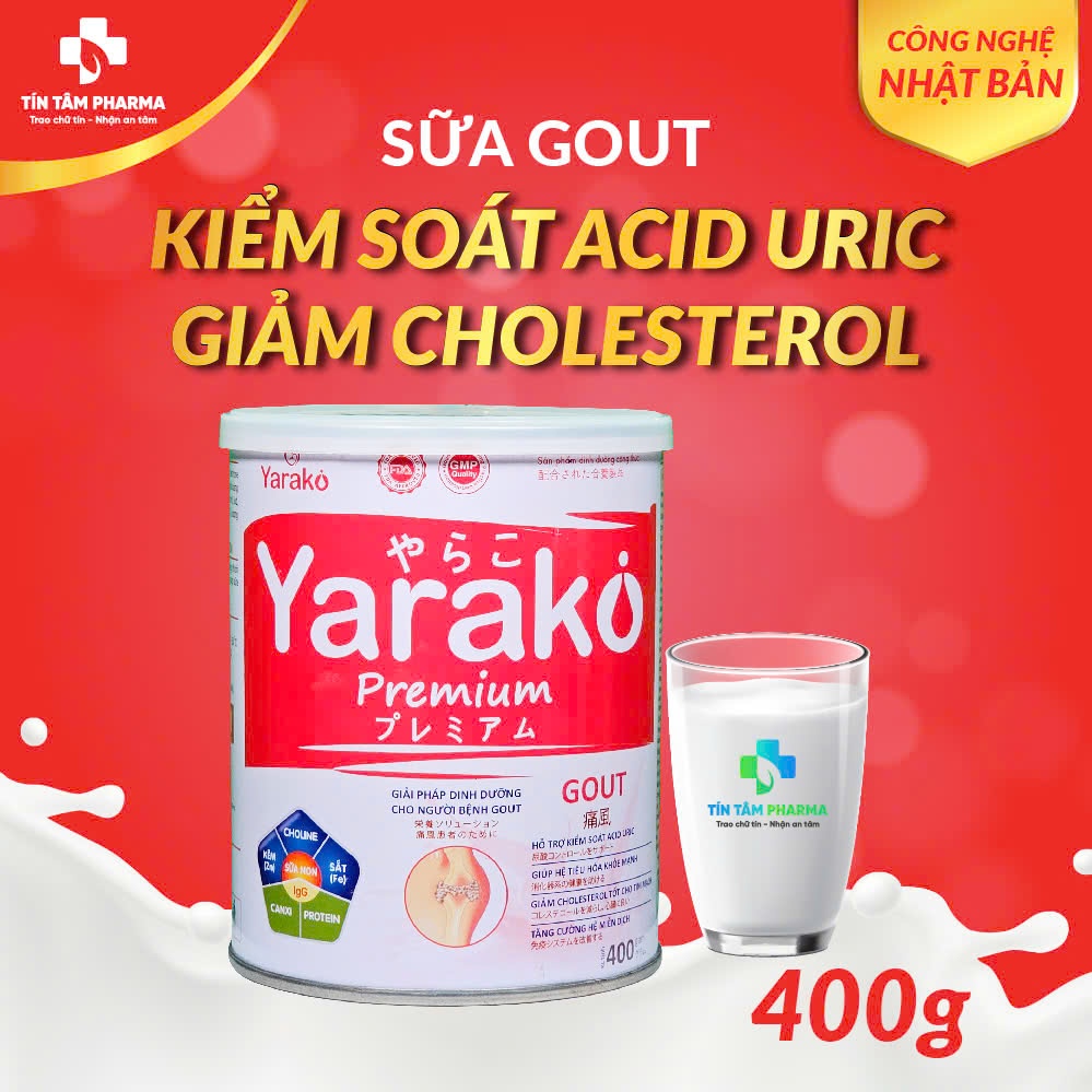 Sữa GOUT YARAKO PREMIUM GOUT Giải Pháp Dinh Dưỡng Hữu Hiệu Cho Người Bệnh Gout Hộp 400/900G ...