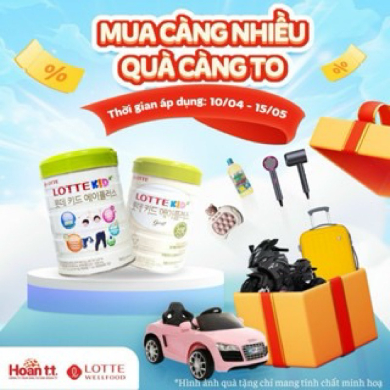Sữa Dê, sữa bò Lotte Kid A+ Hàn Quốc, bổ sung canxi hỗ trợ phát triển ...