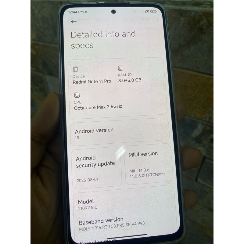 Điện thoại Xiaomi Redmi Note 11 Pro 5G màn lưu ảnh Helio G96 ram 8G 128G màn 120 Hz | Shopee ...