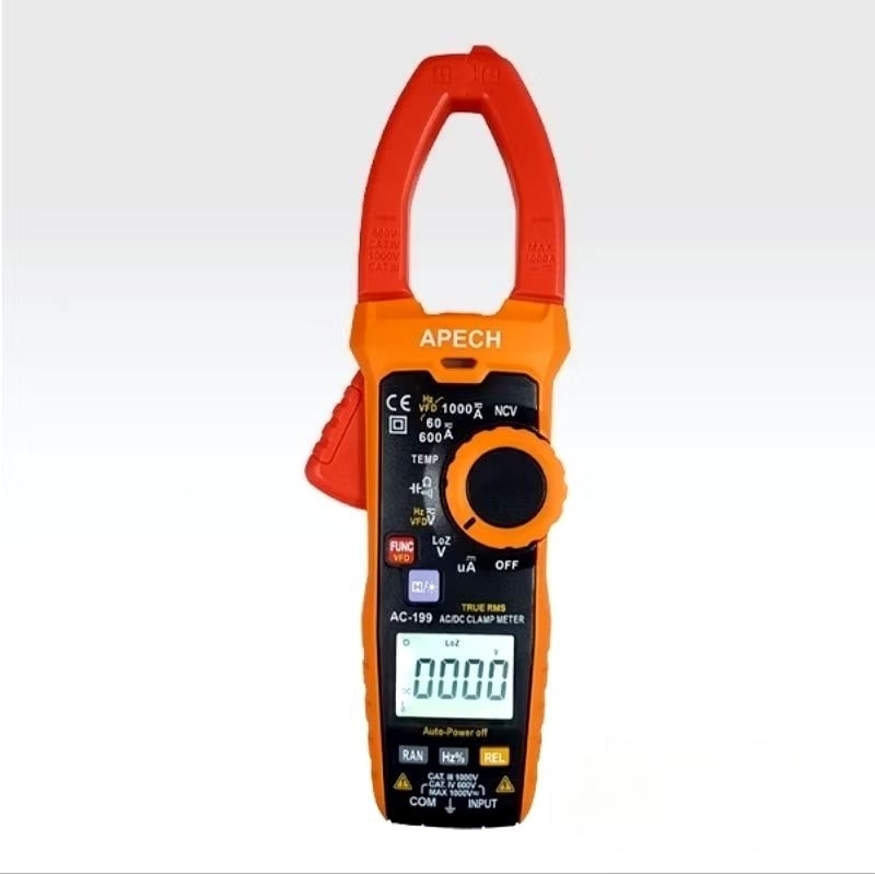 APECH AC-199 Ampe kìm đo dòng AC/DC, đo điện áp, điện trở, tụ điện, tần số (1000A,TrueRMS ...