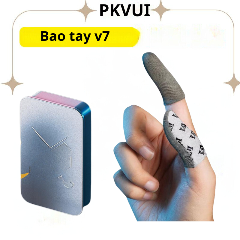 Bao tay chơi game Fly memo v7 V2 2025 mẫu mới có hộp thiếc hộp nhựa cảm ứng siêu mượt dành cho ...