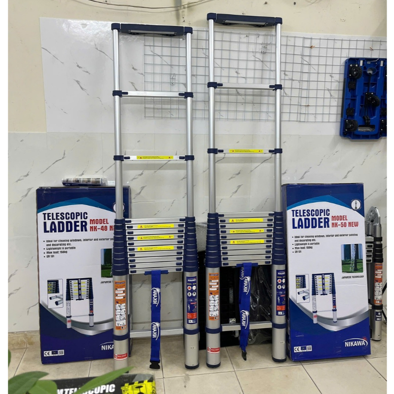 [CÓ MÃ 5m4] Thang nhôm rút đơn 5m chính hãng Nikawa Nhật Bản NK-50 NEW | Shopee Việt Nam
