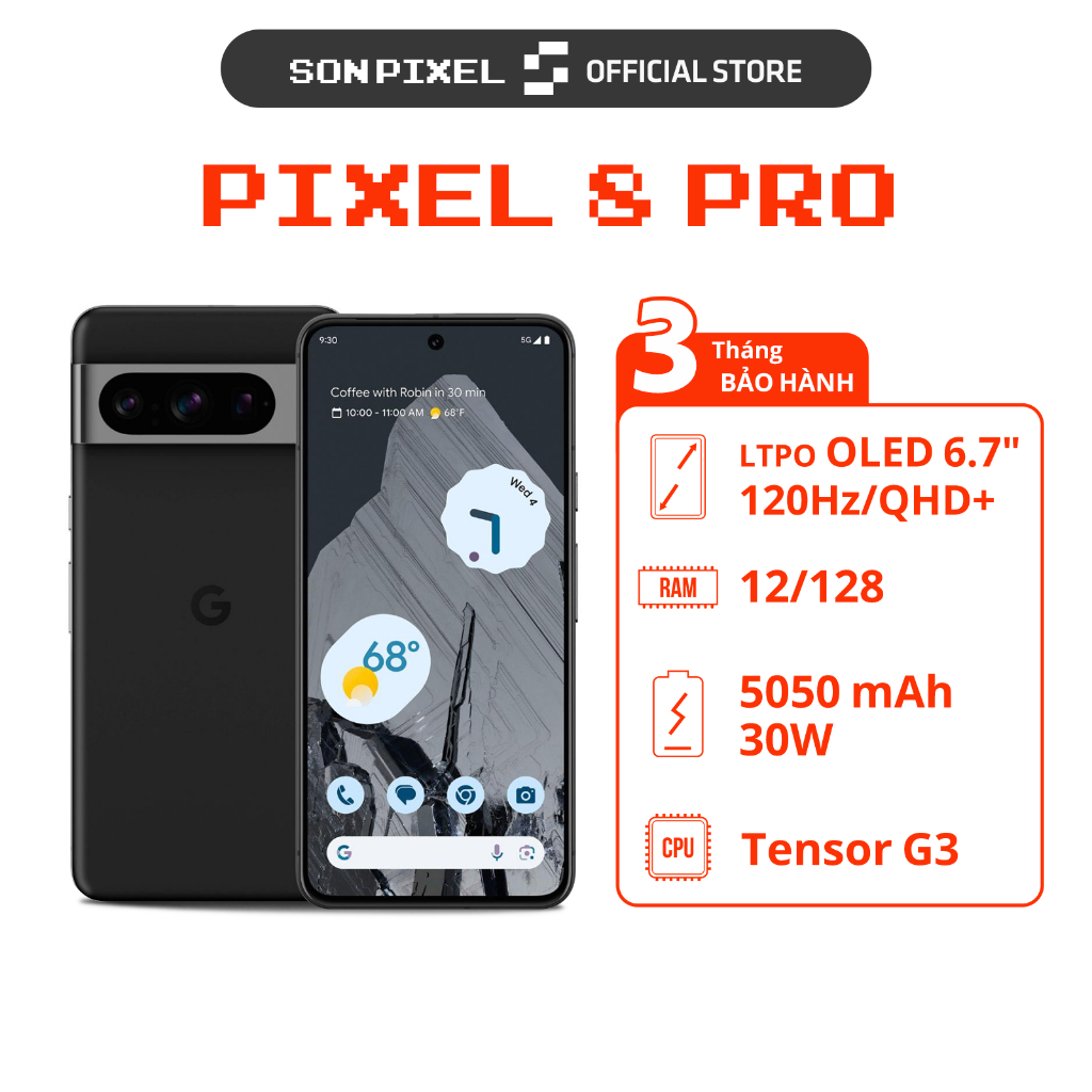 Điện Thoại Google Pixel 8 Pro Lock, Chip Tensor G3 Với AI Camera Siêu ...