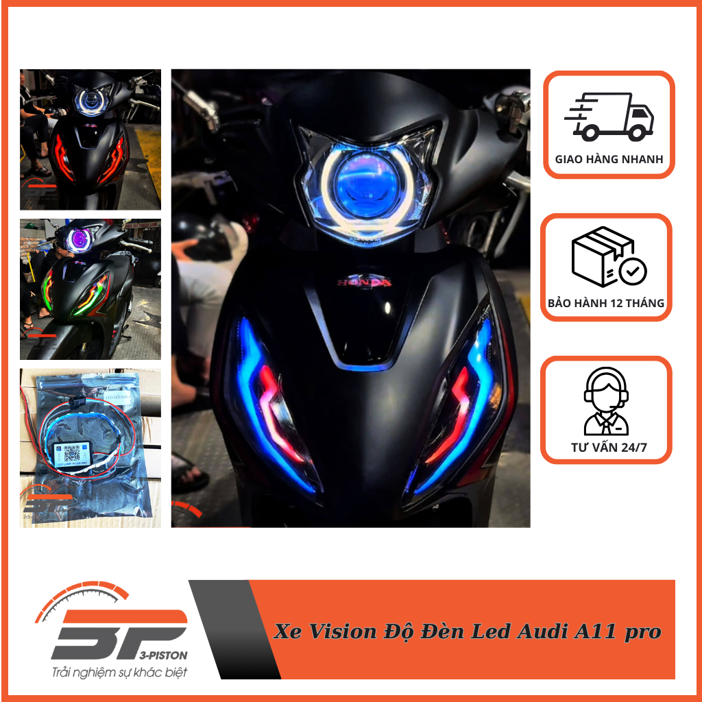 Xe Vision Độ Đèn Led Audi A11 pro - BH 12 tháng - 1 ĐỔI 1 | Shopee Việt Nam