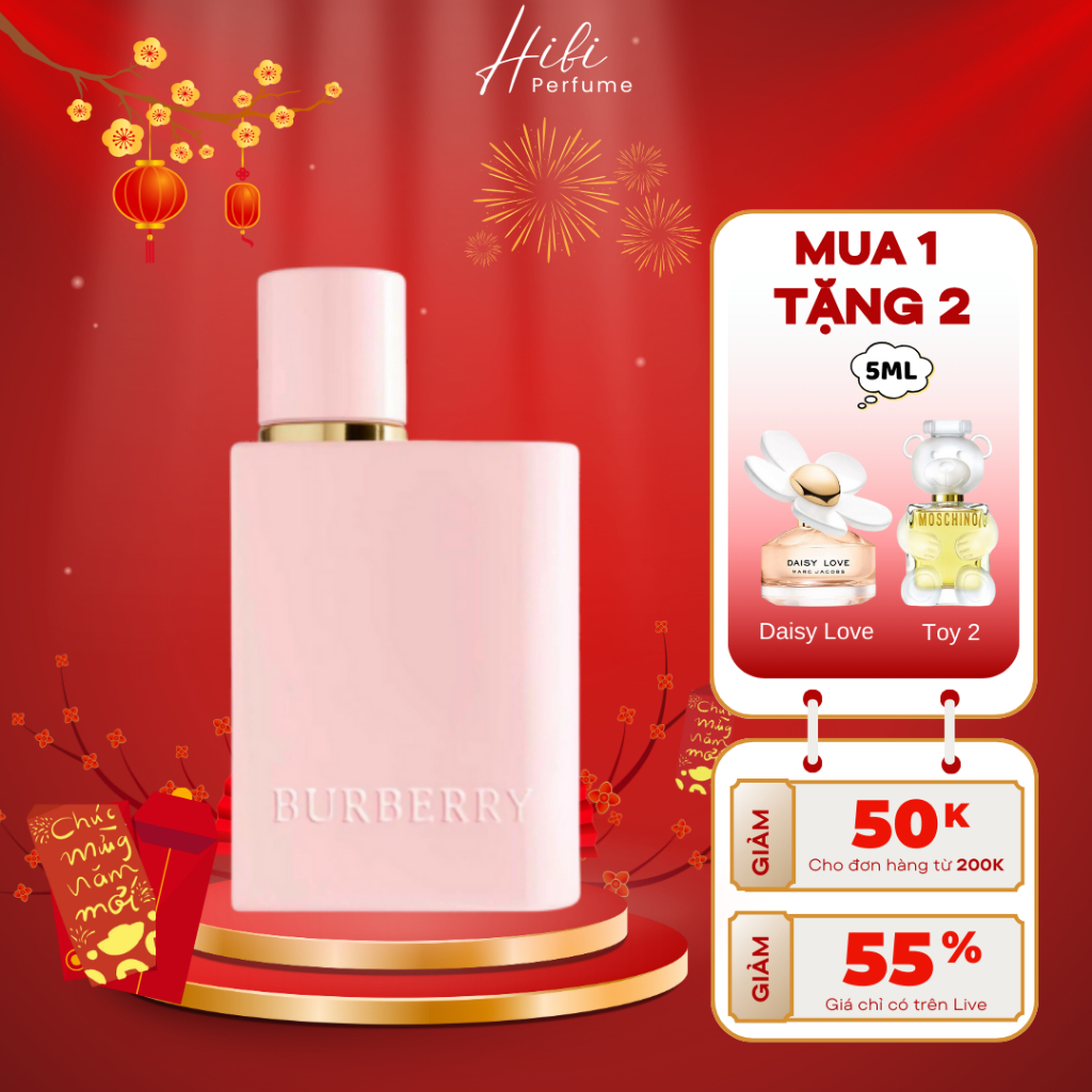 Chiết 10ml nước hoa nữ Bur.ber.ry Her Elixir de Parfum hương thơm ngọt ...