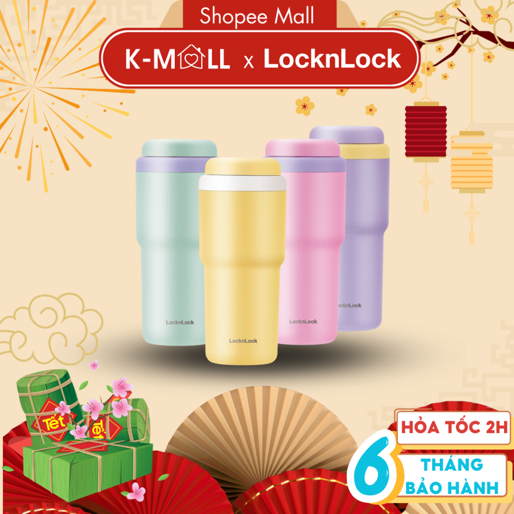 Bình giữ nhiệt LocknLock 480ml Daily Macaron Tumbler LHC3292 , Inox ...