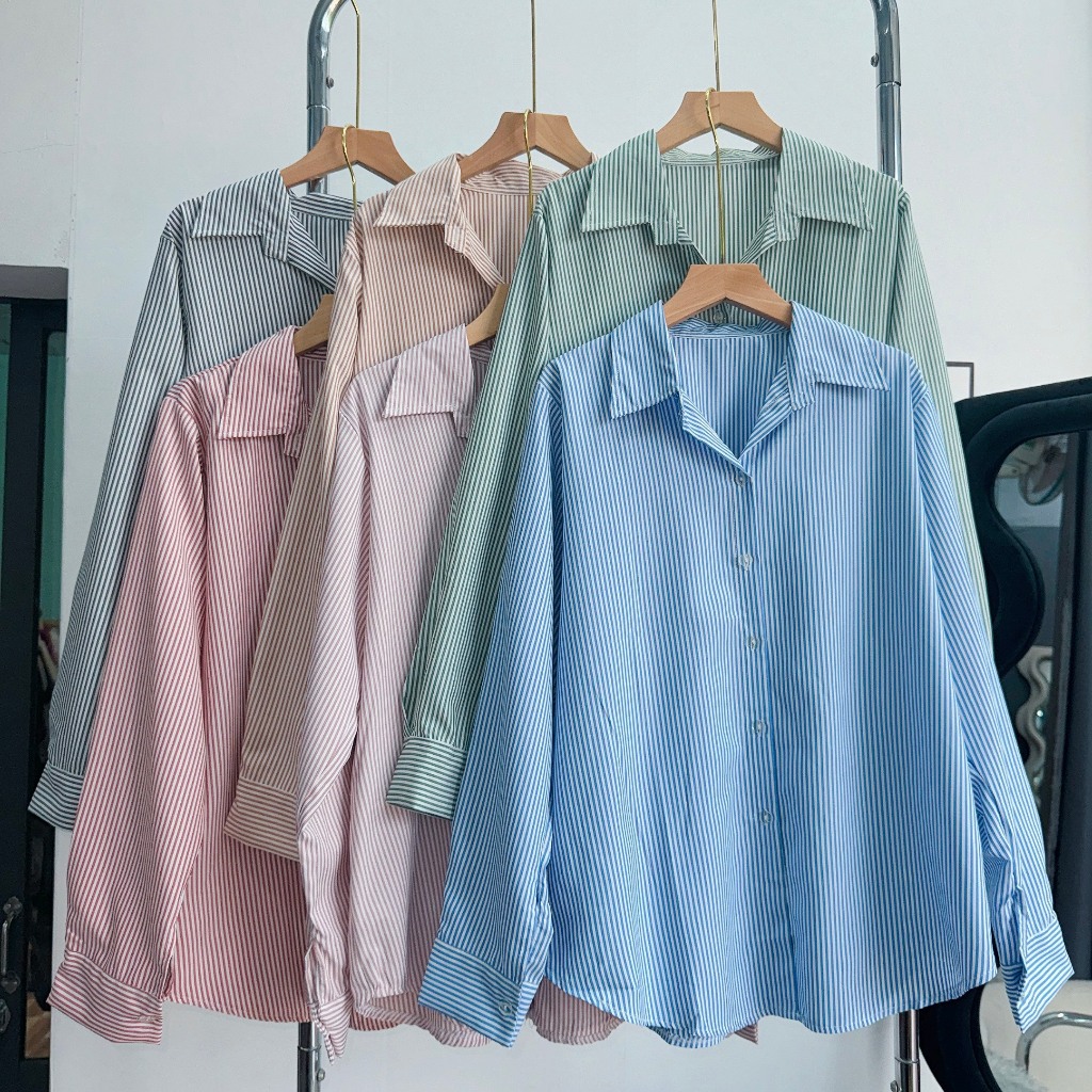 Áo Sơ Mi Bigsize Nữ Kẻ Caro Tay Dài From Rộng Vải Lụa Mềm Style Công Sở ...
