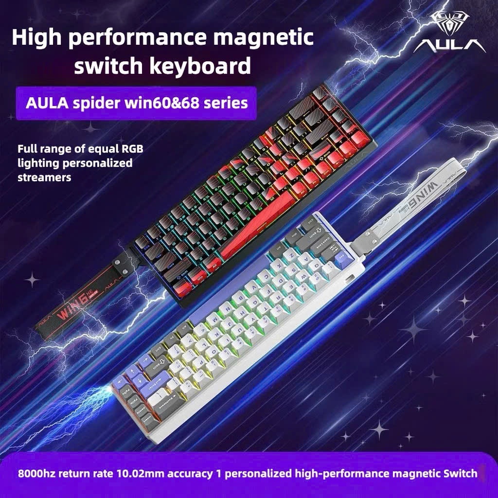 Bàn phím cơ gaming AULA WIN60 I AULA WIN68 HE | Rapid Trigger 1000hz ...