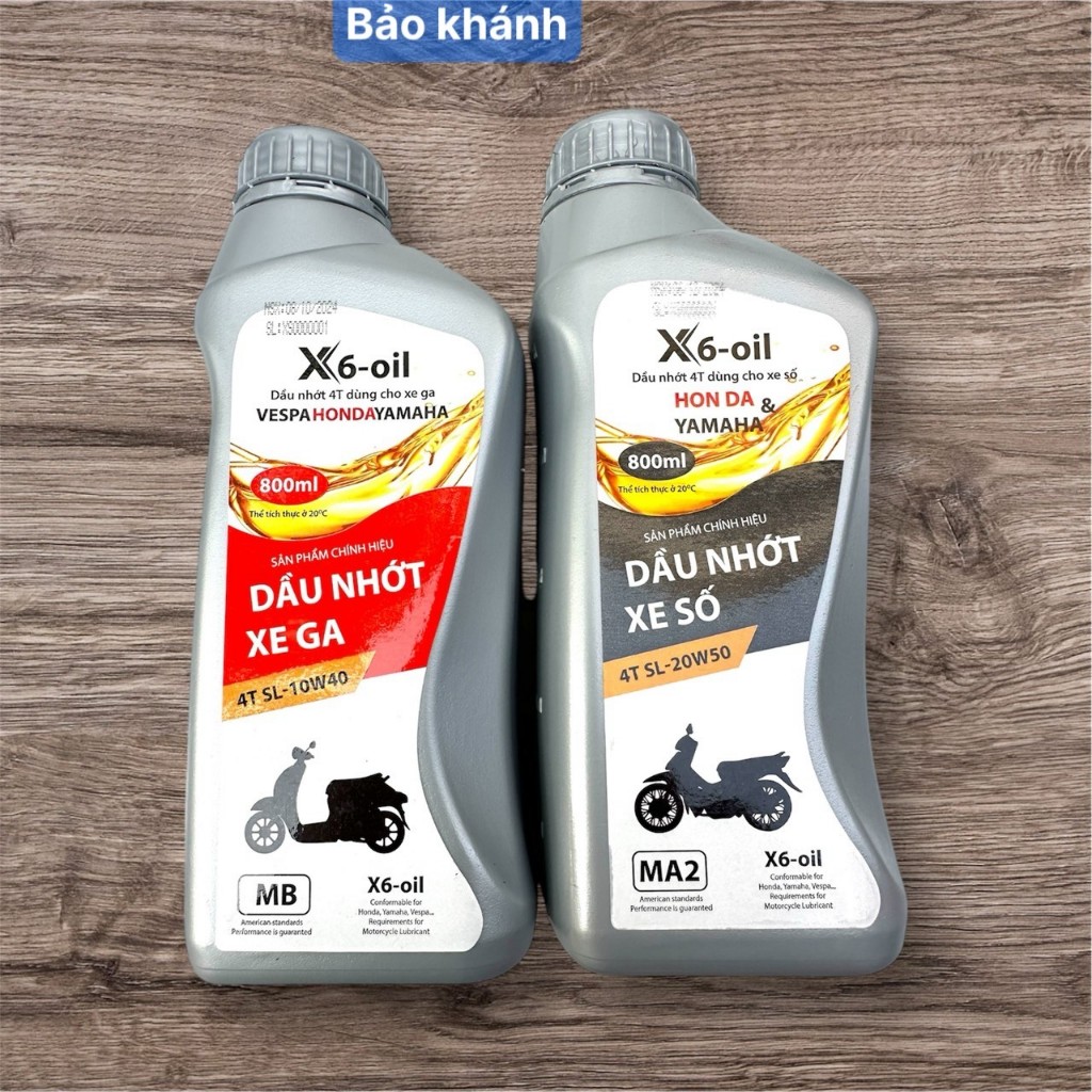 Dầu Nhớt Xe Máy,Dầu Nhớt X6 0.8,1l,Dầu Nhớt Xe Số,Dầu Nhớt Xe Ga ...