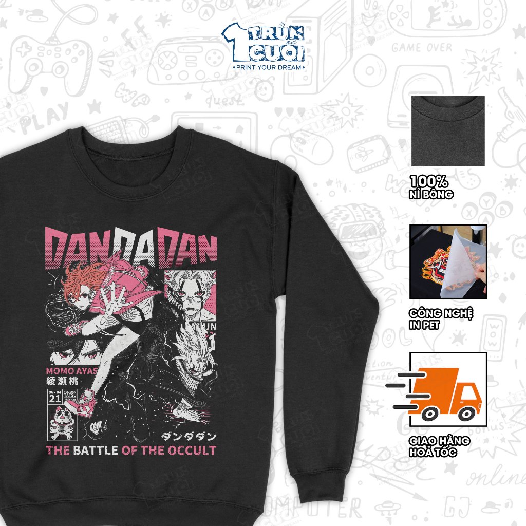 Áo sweater Dandadan - The Battle Of The Occult, Trùm Cuối Manga Anime ...
