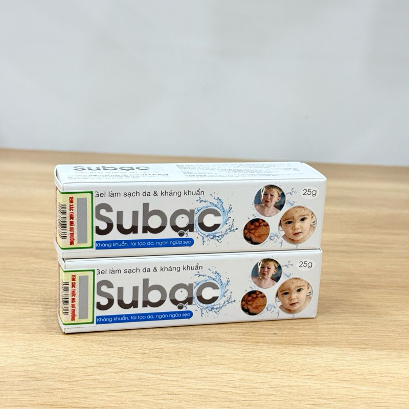 [Chính hãng] Gel Subac 25g, sát khuẩn, tái tạo da, nhanh liền sẹo. Kem ...