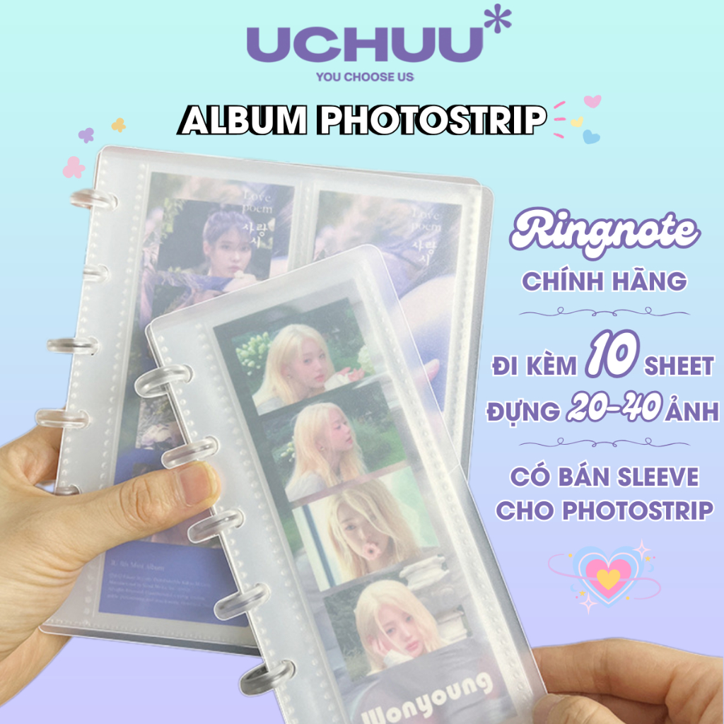 Album Đựng Photostrip Uchuu X Ringnote Binder Collectbook Ảnh Dài