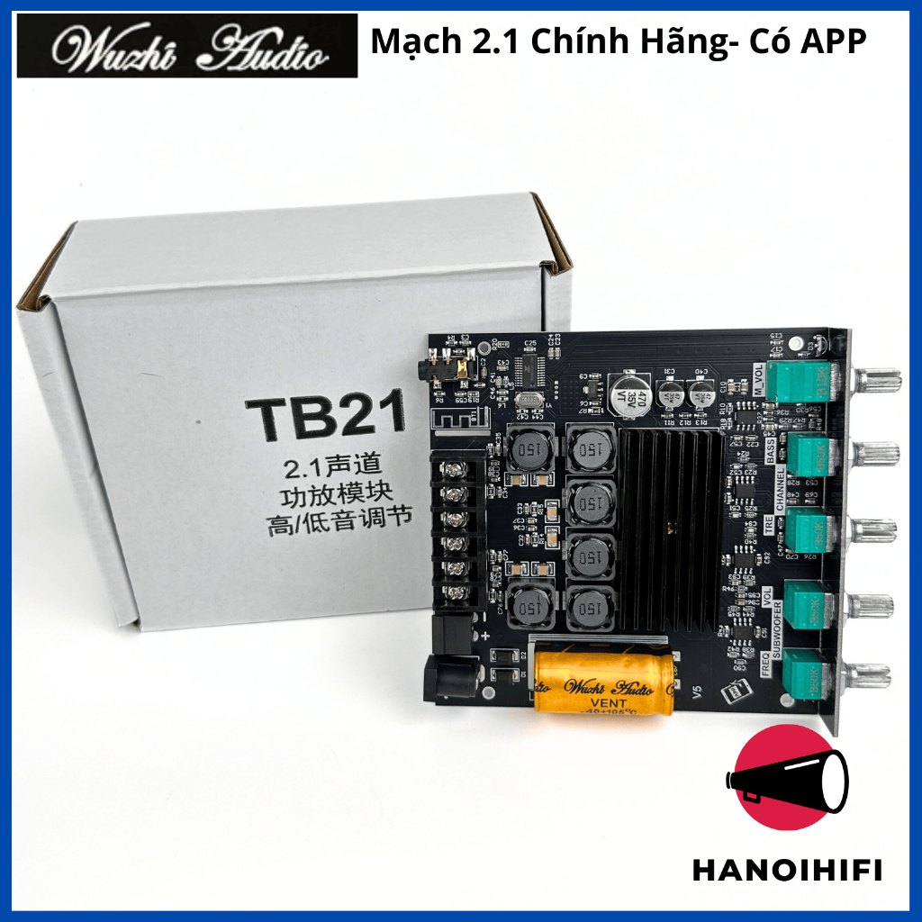 ZK TB21 bảng mạch khuyếch đại âm thanh 2.1 Bluetooth 5.0,TPA3116D2 ...