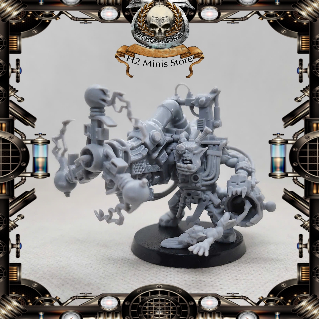 [Mô hình in 3D] Mô hình Warhammer 40000 Ork - Big Mek with Shokk Attack ...