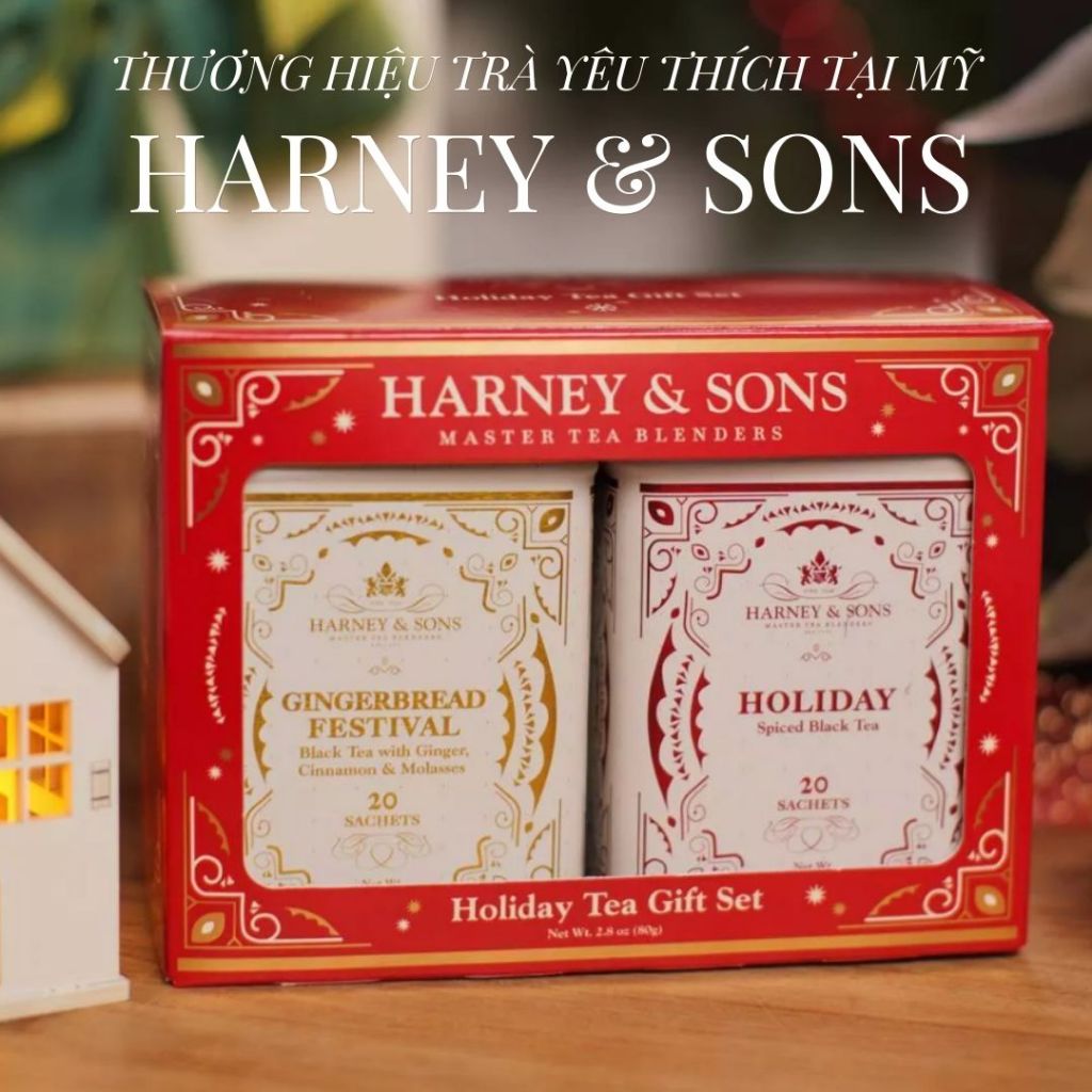 Set Trà Đen Harney & Sons Hộp Thiếc 20 gói 40g Thơm Ngon Không Gây Mất Ngủ | Shopee Việt Nam