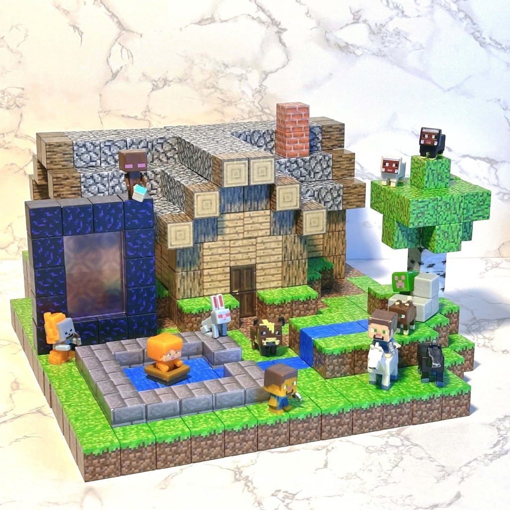 [Tặng nhân vật] Combo 100 Khối Block Minecraft Nam Châm Từ Tính - Đồ ...