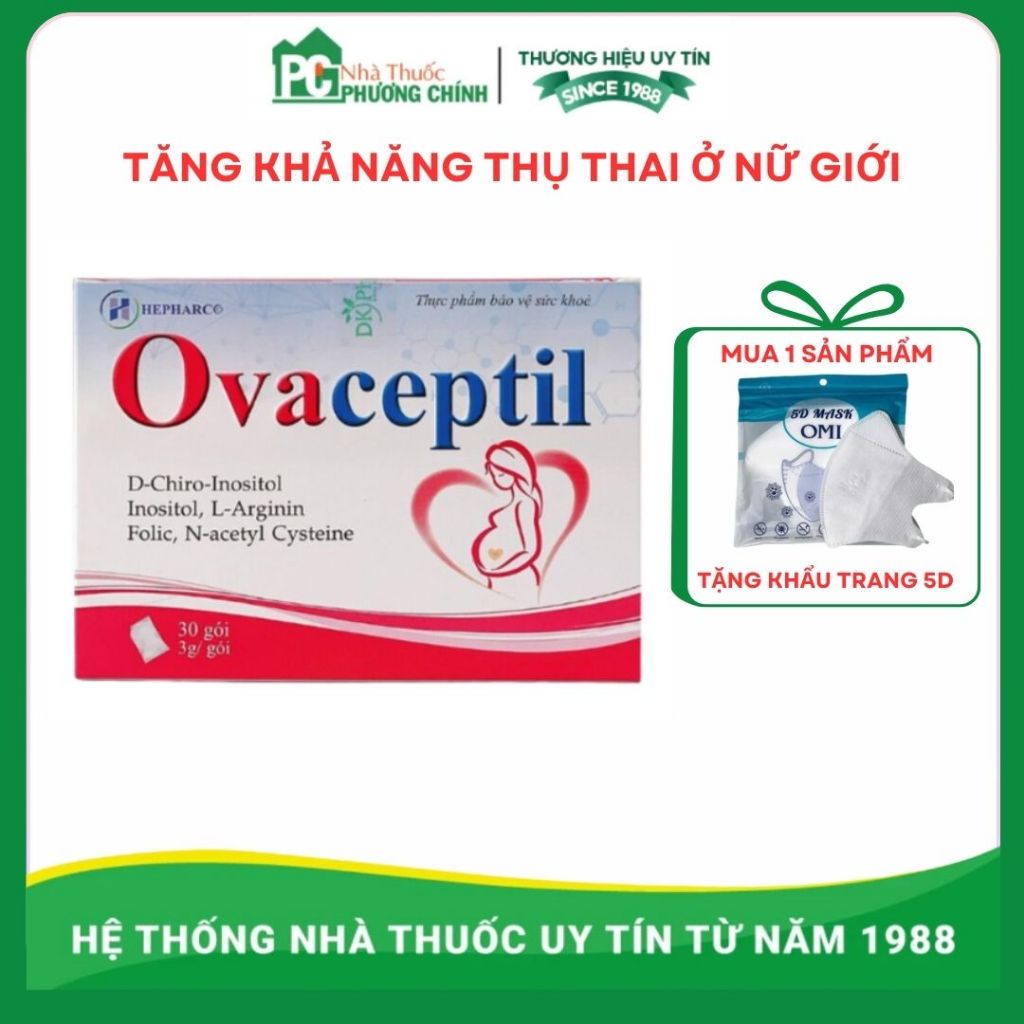 Ovaceptil Bổ Sung Inositol, Hỗ Trợ Bổ Trứng, Tăng Cường Khả Năng Mang ...