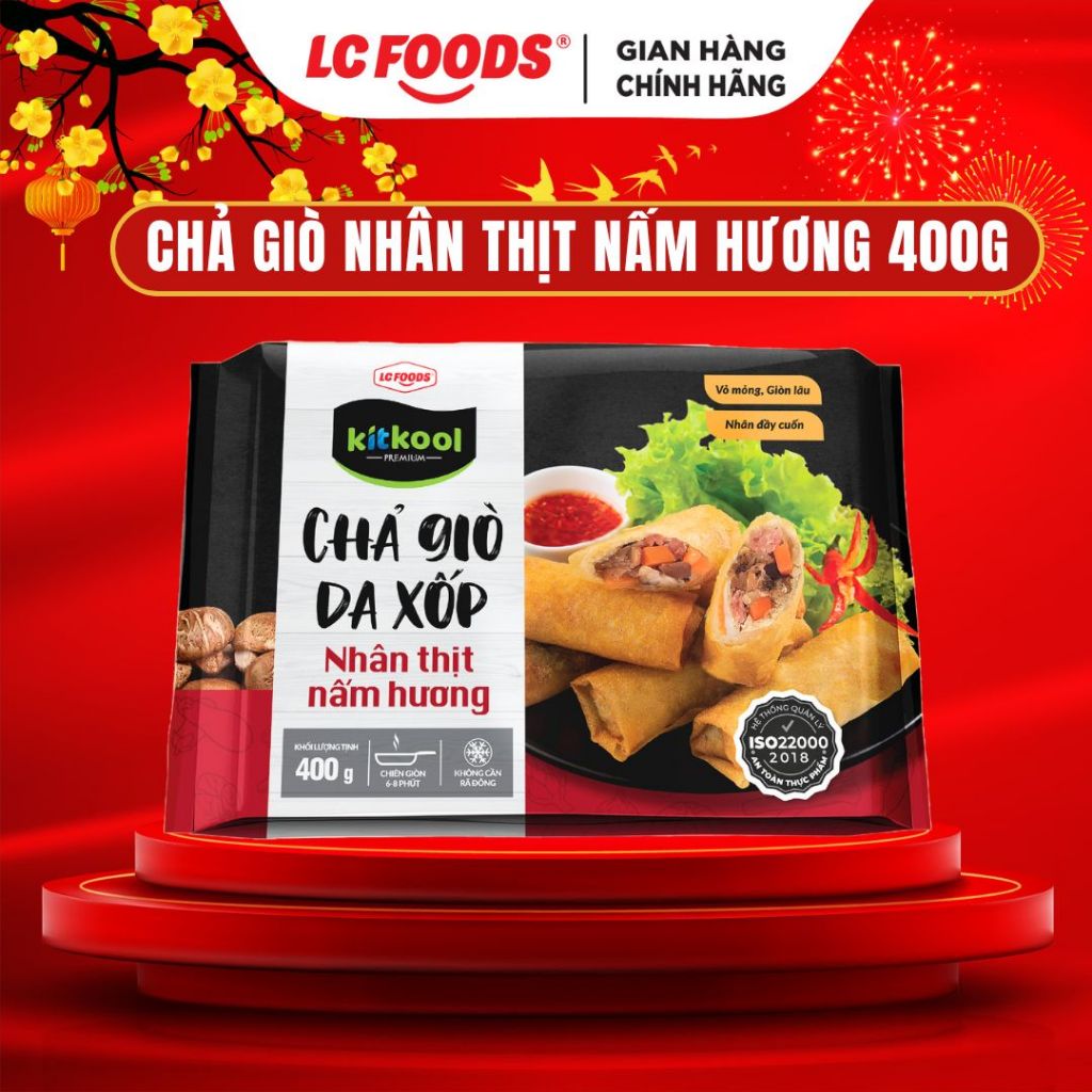 Chả Giò Xốp KITKOOL Nhân Thịt Nấm Hương 400g | Shopee Việt Nam