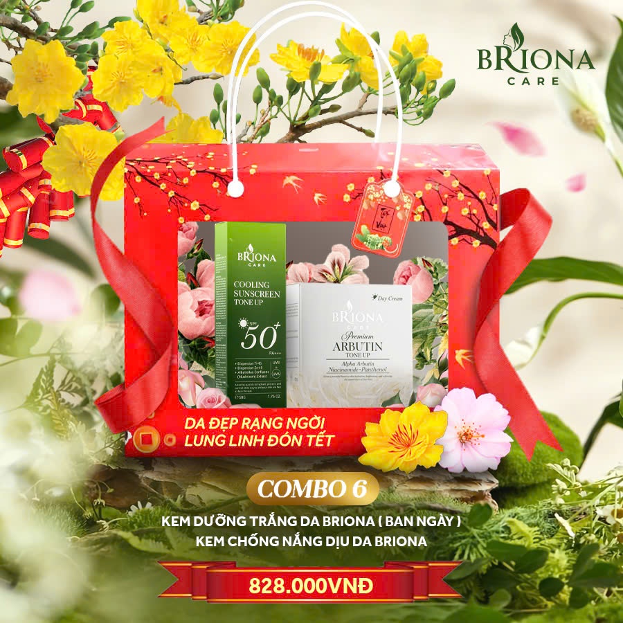 COMBO 2 Sản Phẩm: Kem Dưỡng Trắng Da Mặt Ban Ngày Briona Care, Kem ...