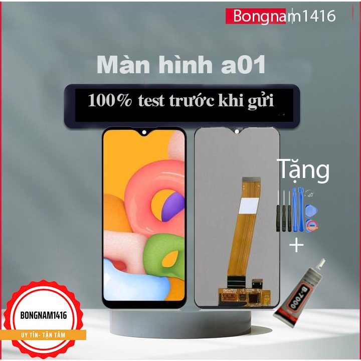 Màn hình sam a01 a015f full bộ tặng kèm bộ sửa và keo dán màn b7000 ...