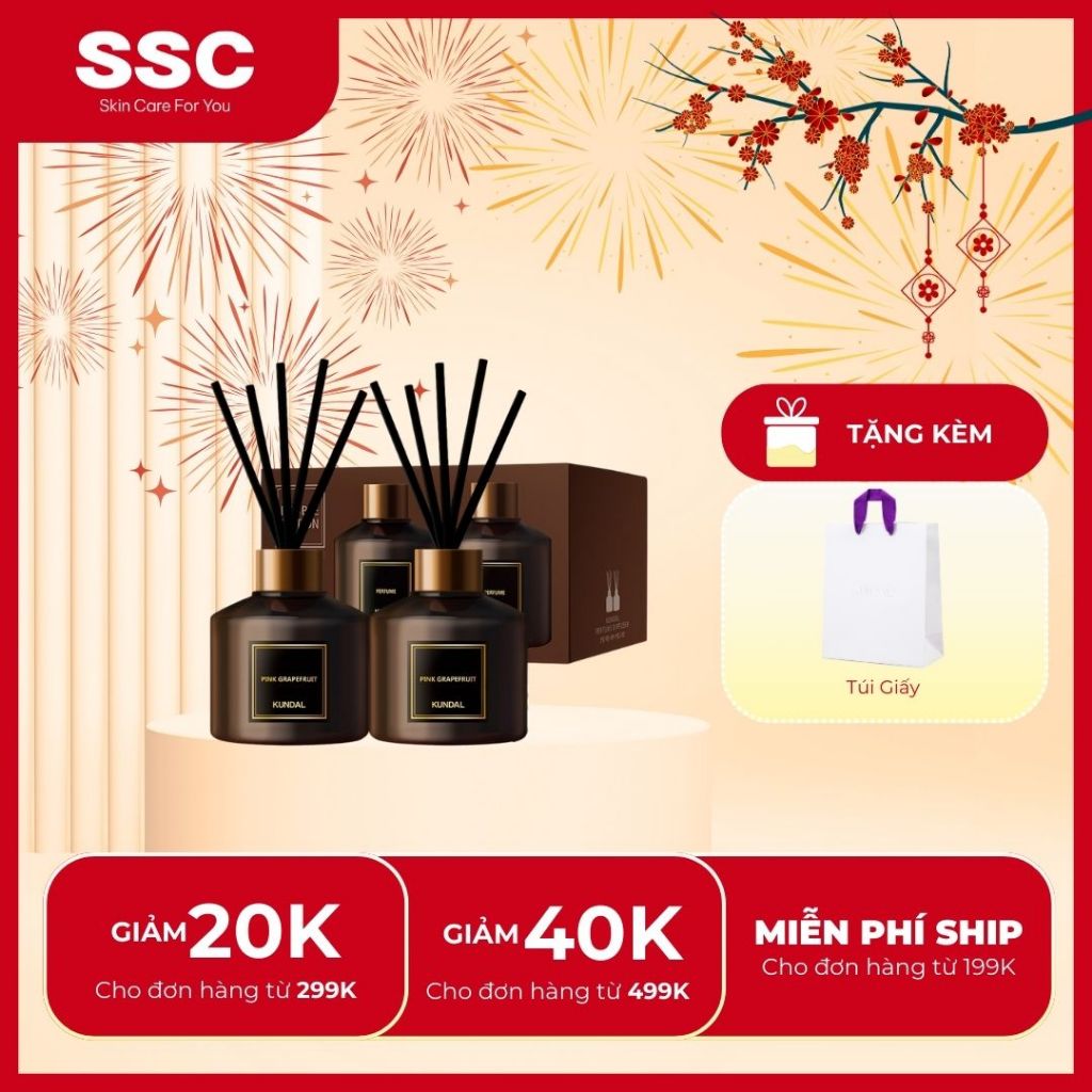 Quà tặng đặc biệt Set Tinh dầu thơm phòng Kundal 200ml *2EA (tặng kèm túi giấy Kundal) | Shopee ...