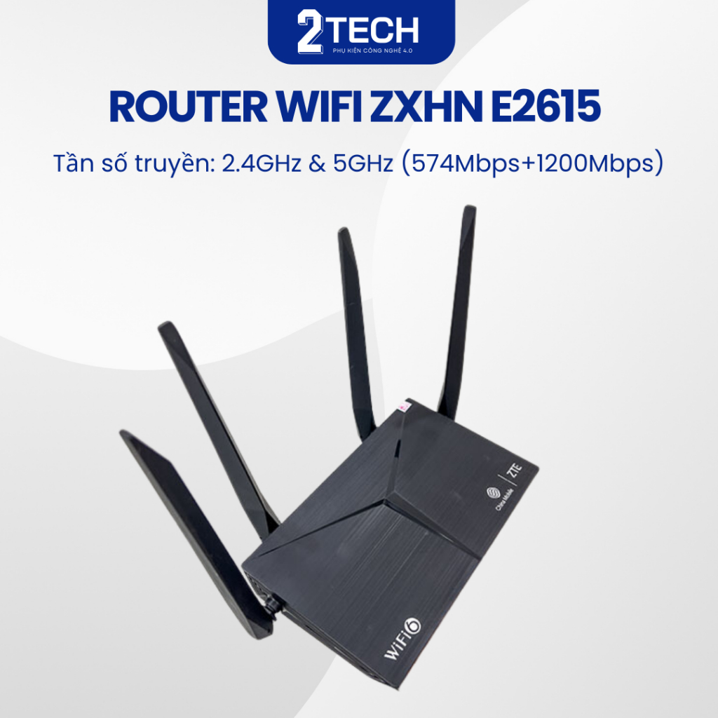 Bộ Phát Wifi ZTE E2615, Hàng Chính Hãng, Tốc Độ Cao 1800Mbps, Chuẩn ...
