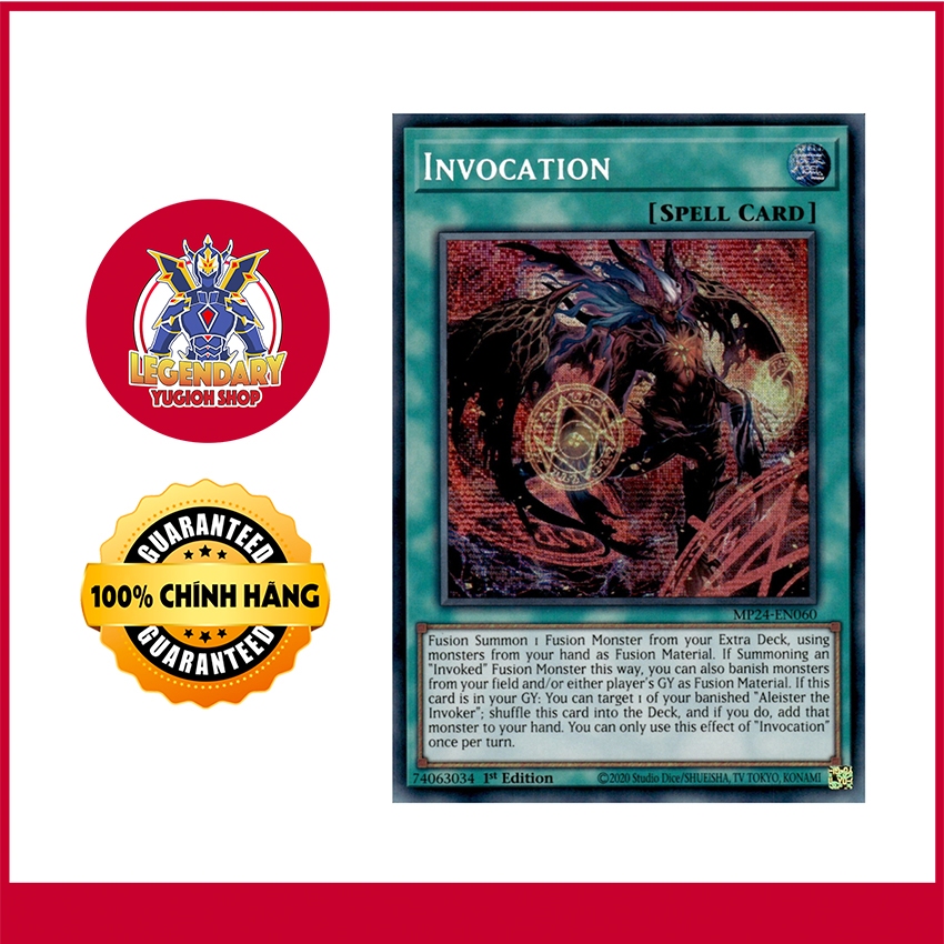 [Thẻ Bài Yugioh Chính Hãng] Invocation Alternate art | Shopee Việt Nam