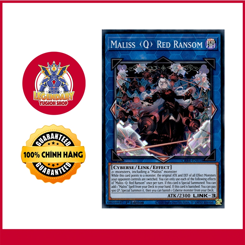 [Thẻ Bài Yugioh Chính Hãng] Maliss Q Red Ransom | Shopee Việt Nam
