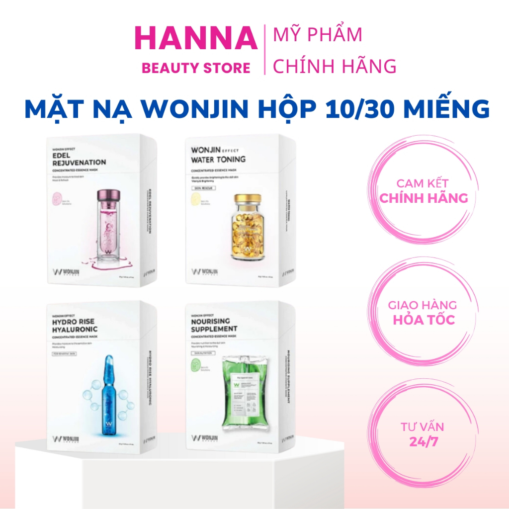 Mặt Nạ Wonjin, Mask WONJIN EFFECT Cấp Ẩm, Dưỡng Trắng, Phục Hồi Da Chuyên Sâu, Hanna Beauty ...