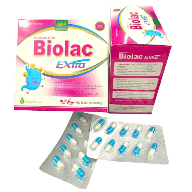 Biolac Extra cân bằng vi khuẩn đường ruột, giúp hấp thụ và tiêu hóa tốt ...