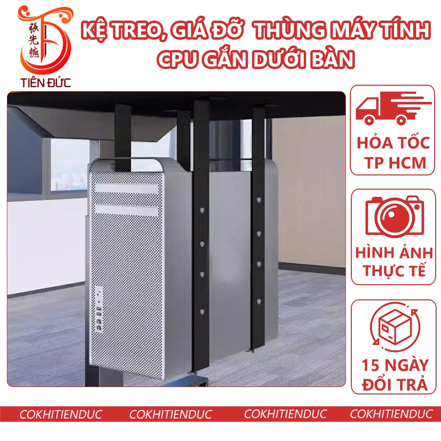 Kệ Treo CPU Máy Tính Thép Sơn Tĩnh Điện Giá Treo Gắn Dưới Bàn Dá Đỡ ...