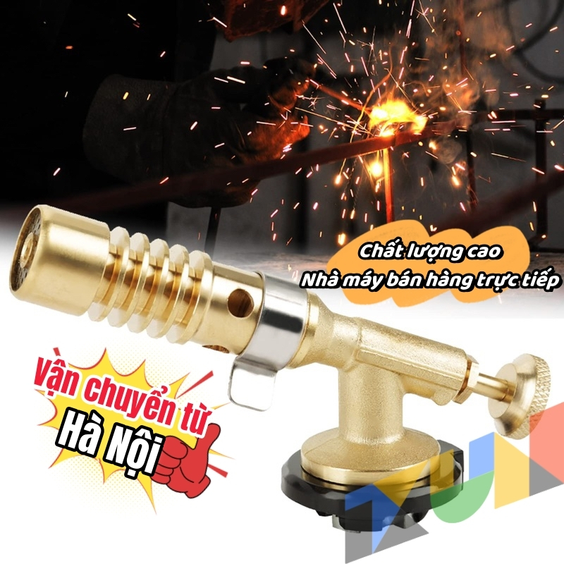 đèn khò gas mini đầu khò gas mini 1300 độ bằng đồng độ bền cao - khò ...